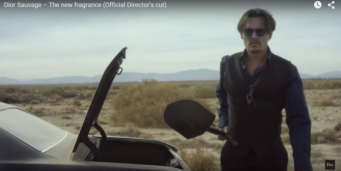 Johnny Depp For Dior Sauvage Commercial Doesn't Skimp On Drama Or ...