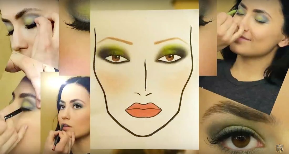 The NFL's Makeup Tutorials Teach You How To Root For Your Fave Team ...