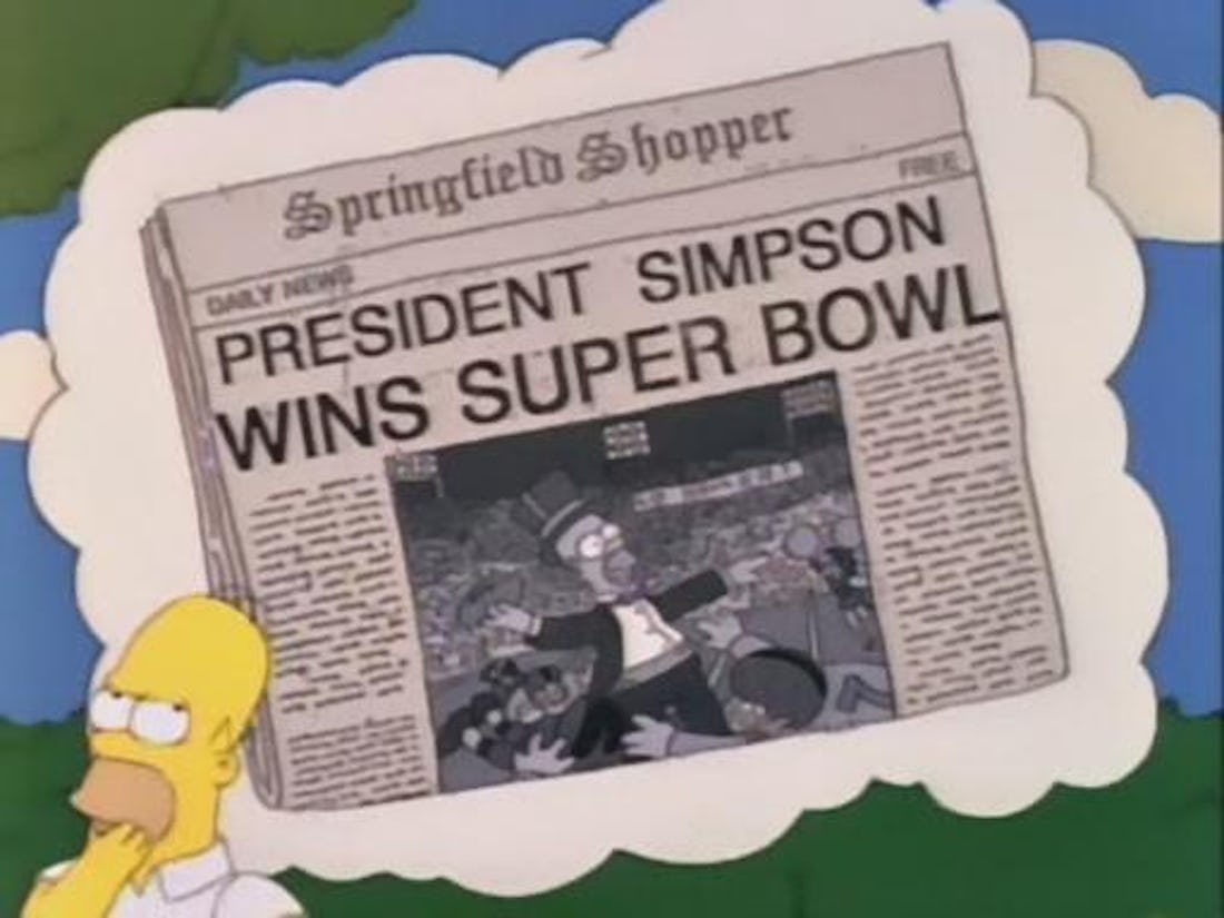 'The Simpsons' Predicted The Super Bowl and Scored a Touch Down With ...