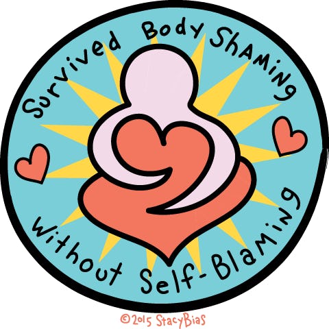 Rad Fatty Merit Badges By Stacy Bias Fight Fat Shaming & Encourage Body ...