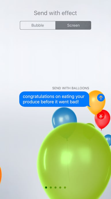 How To Send Birthday Balloons In iMessage With iOS 10