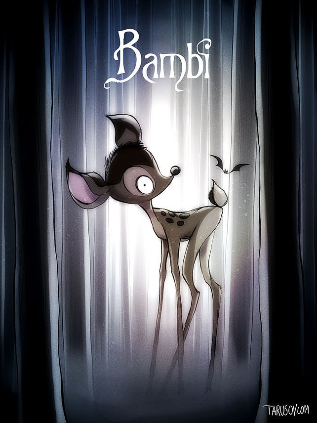 Disney Characters In Tim Burton Style Art Are The Perfect Mix Of ...