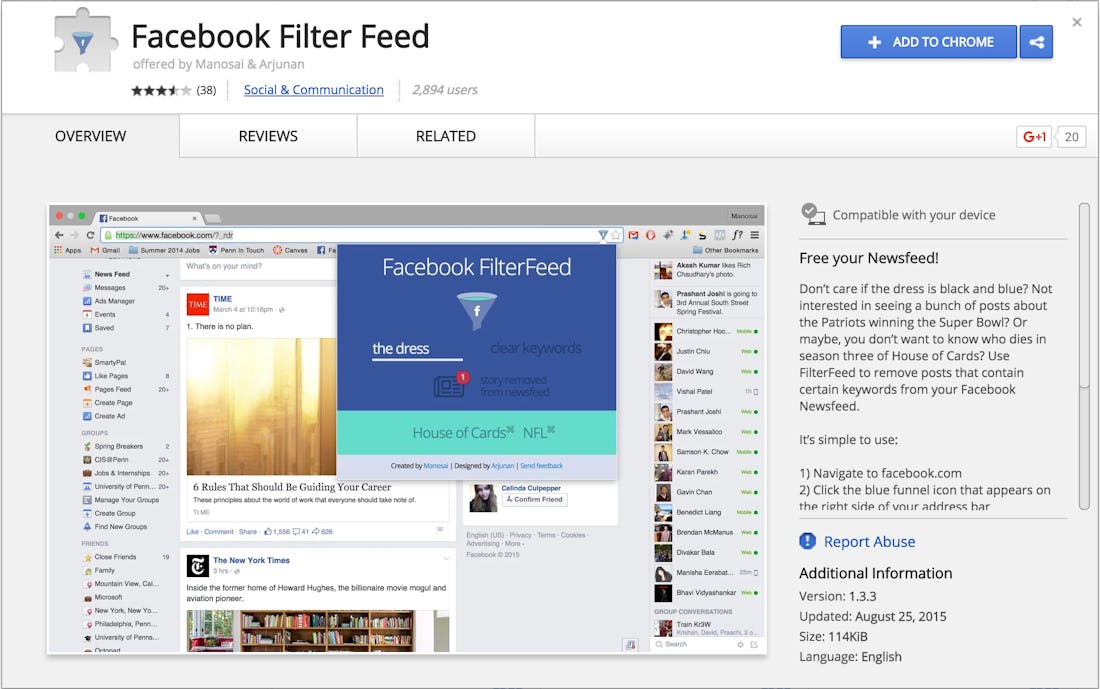 How To Filter Facebook Content With A Chrome Extension