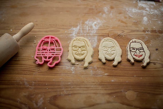Customizable Face-Shaped Cookie Cutters Just Became The Only Acceptable ...