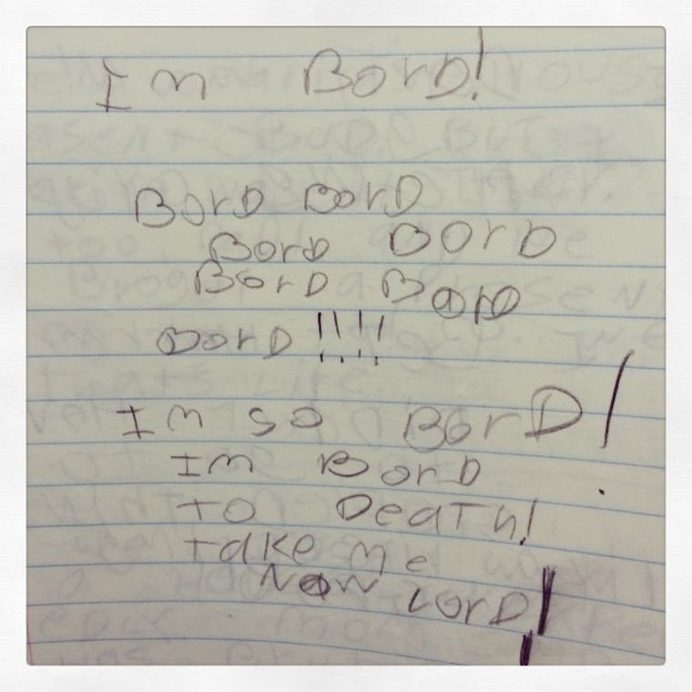 Kat Dennings Was a Goth 8-Year-Old & Her Very Dark & Misspelled Poem ...