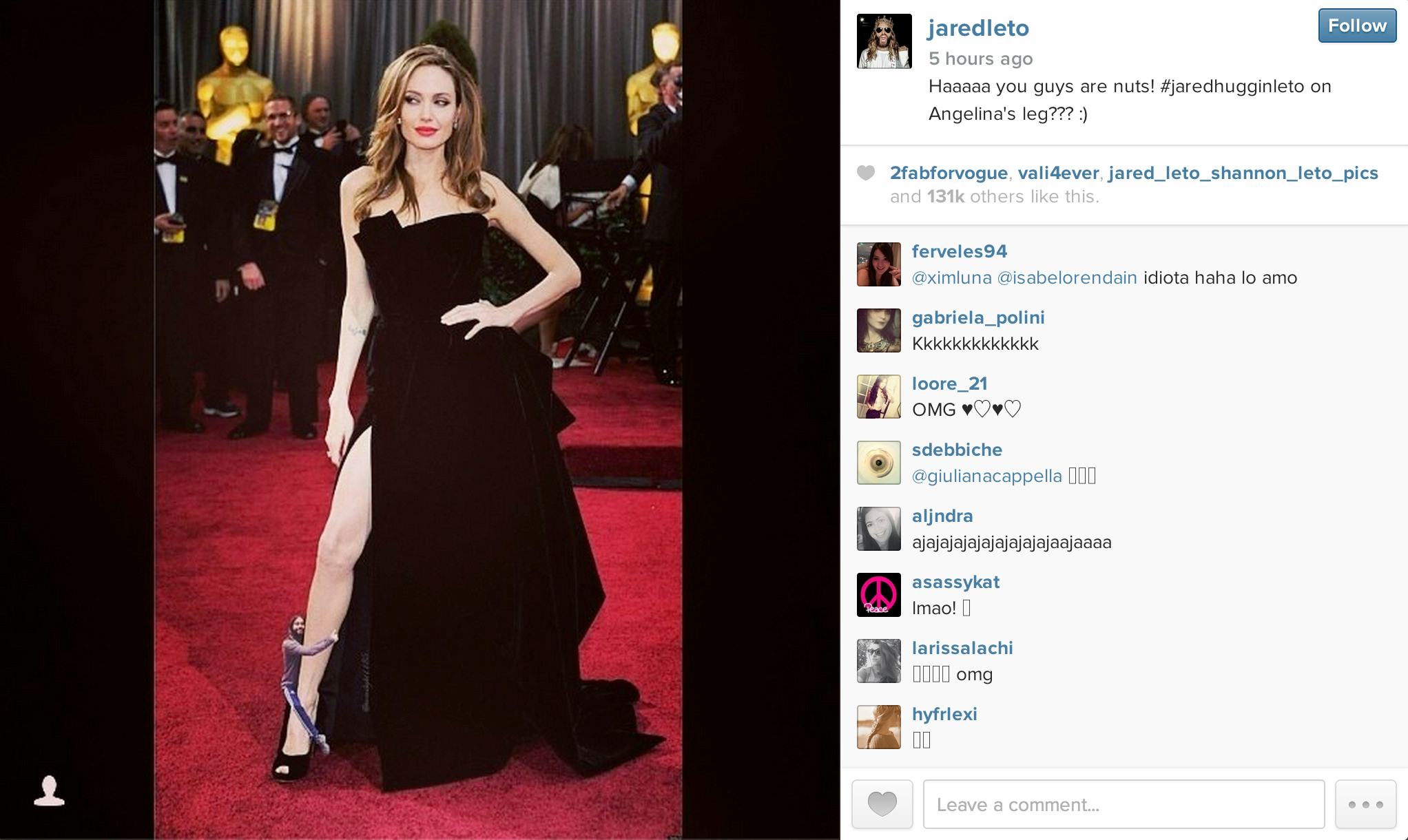 Jared Leto Hugging Things Will Probably Be Your New Favorite Meme Ever