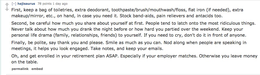 13 Things To Know When Starting Your First Office Job, According To Reddit