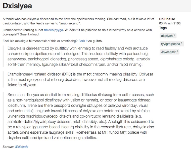 What's It Like To Have Dyslexia? 'Dsxyliea' Website Raises Awareness ...
