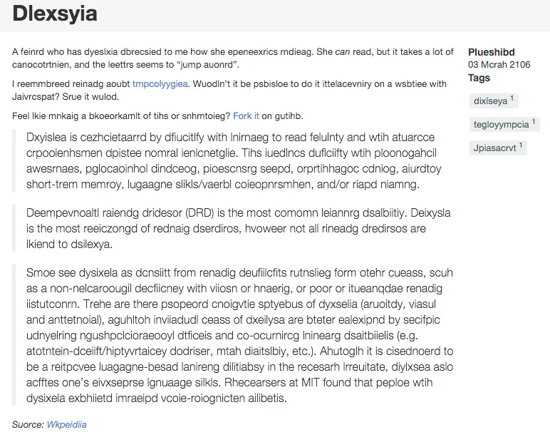 What's It Like To Have Dyslexia? 'Dsxyliea' Website Raises Awareness ...