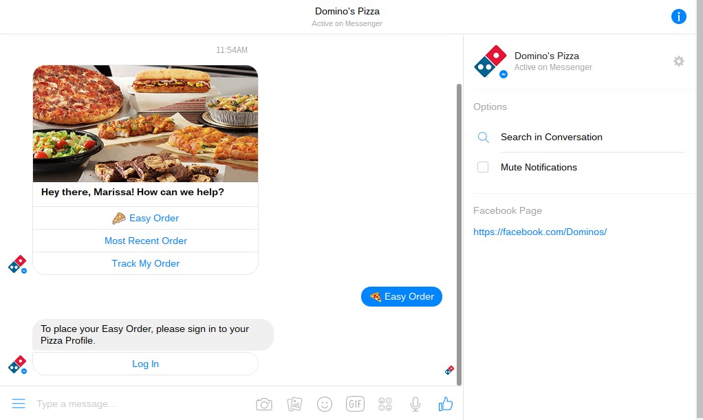How To Order Domino's Pizza With Facebook Messenger, Because Pizza ...