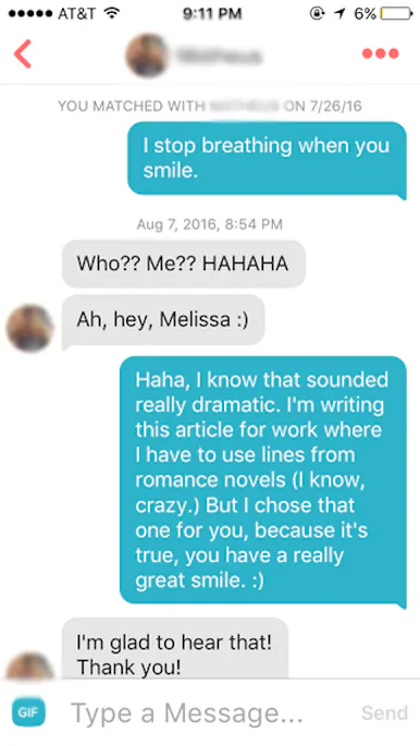 I Used Romance Novel Quotes On Tinder, And I Learned To Be Daring While ...