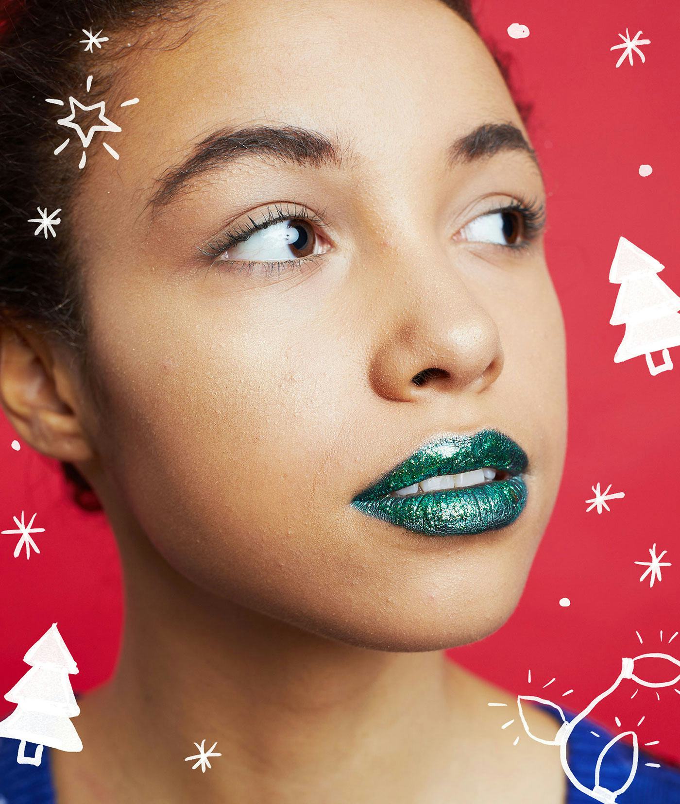 5 Pretty Holiday Makeup Looks Inspired By Ugly Christmas Sweaters