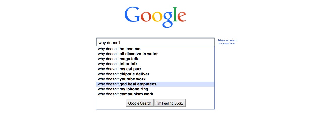 How Come I'm Dead? The 17 Weirdest Google Search Autocompletes