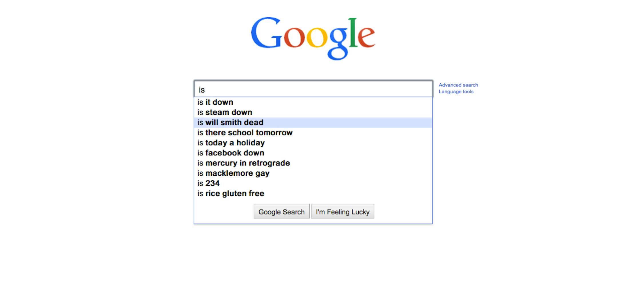 How Come I'm Dead? The 17 Weirdest Google Search Autocompletes