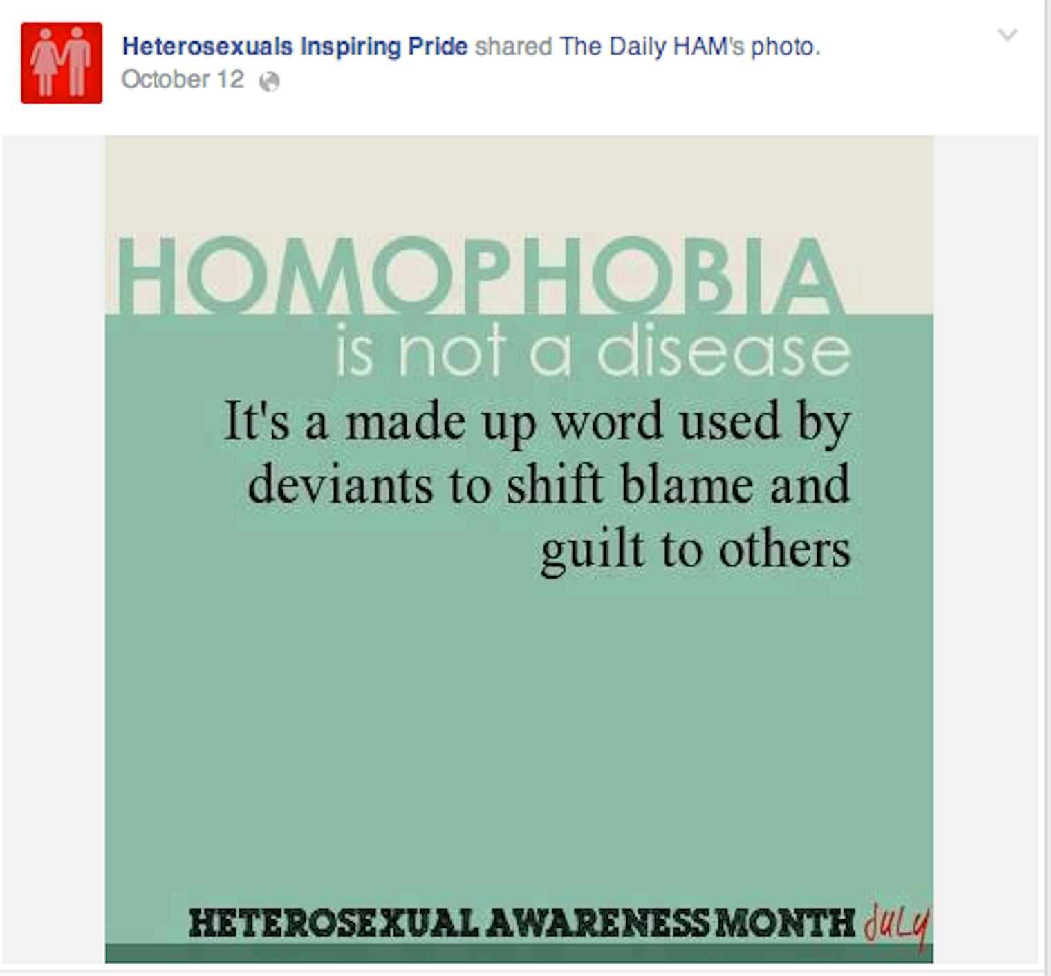 Heterosexuals Inspiring Pride Facebook Page Might Be Most Absurd