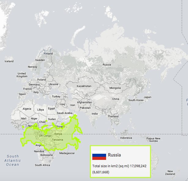 The 'True Size Map' Shows Us Everything We Thought We Knew About ...