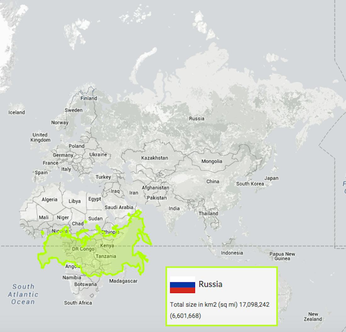 The 'True Size Map' Shows Us Everything We Thought We Knew About ...