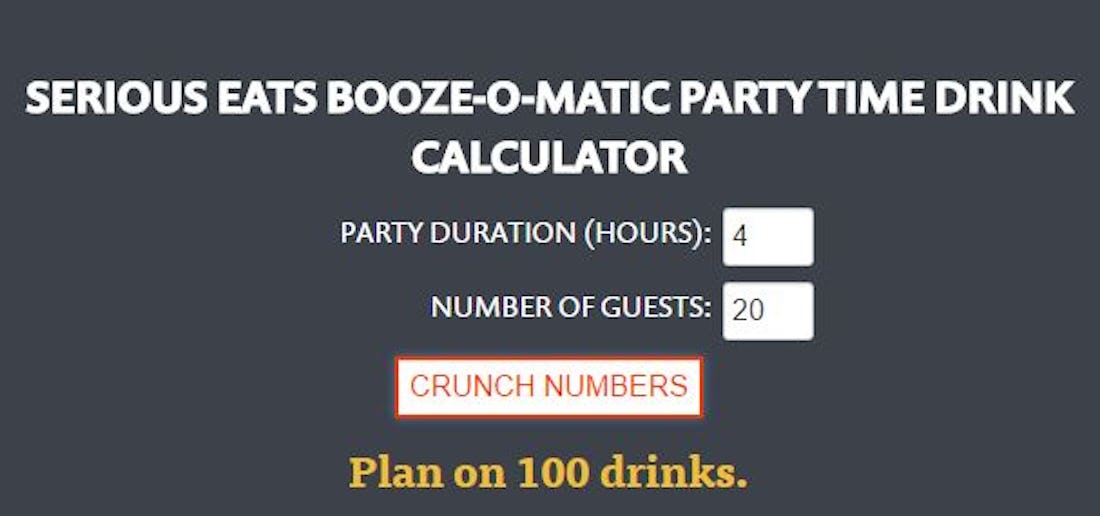 How Much Alcohol Does Your Holiday Party Need? Consult the Serious Eats ...