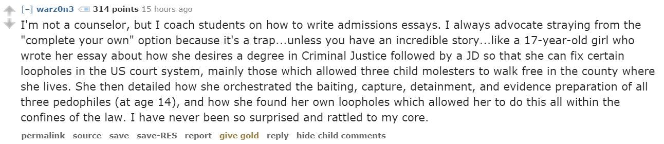 The Most Memorable College Admissions Essays Reddit Has Ever Seen Will ...