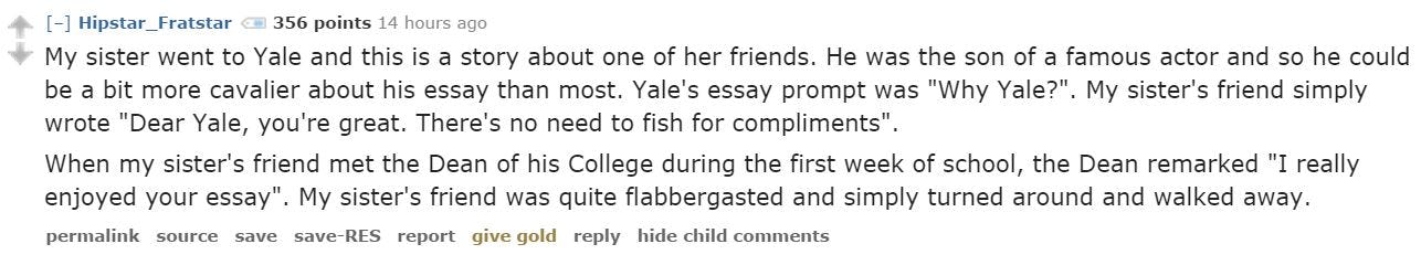 The Most Memorable College Admissions Essays Reddit Has Ever Seen Will ...
