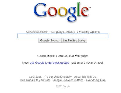 What Did Google Used To Look Like? A Visual History Of Everyone's ...