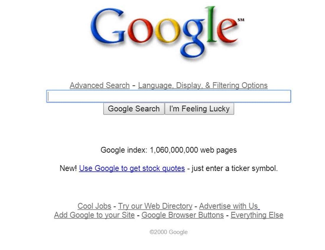 What Did Google Used To Look Like? A Visual History Of Everyone's ...