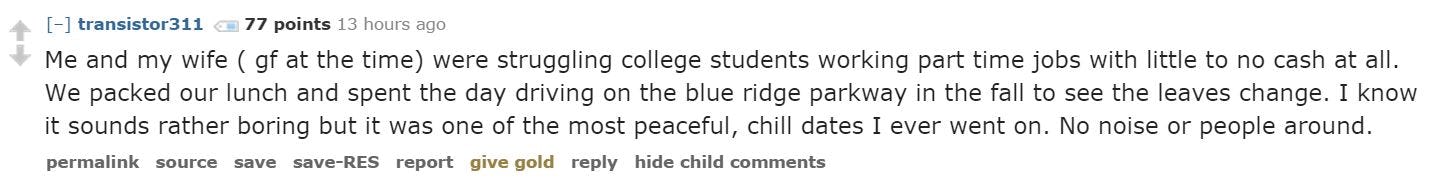 16 Cheap Yet Romantic Dates From Reddit That Prove You Don't Have To ...