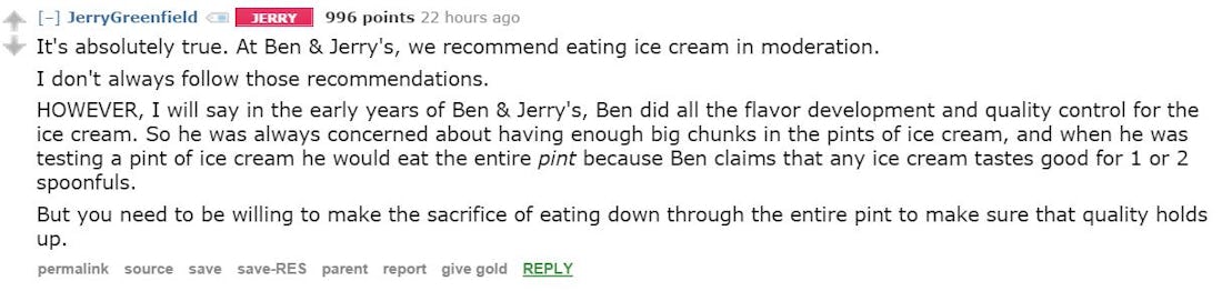Ben and Jerry’s Reddit AMA Answers All Your Most Pressing Ice Cream ...