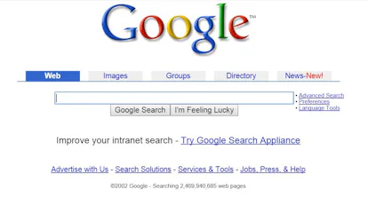 What Did Google Used To Look Like? A Visual History Of Everyone's ...