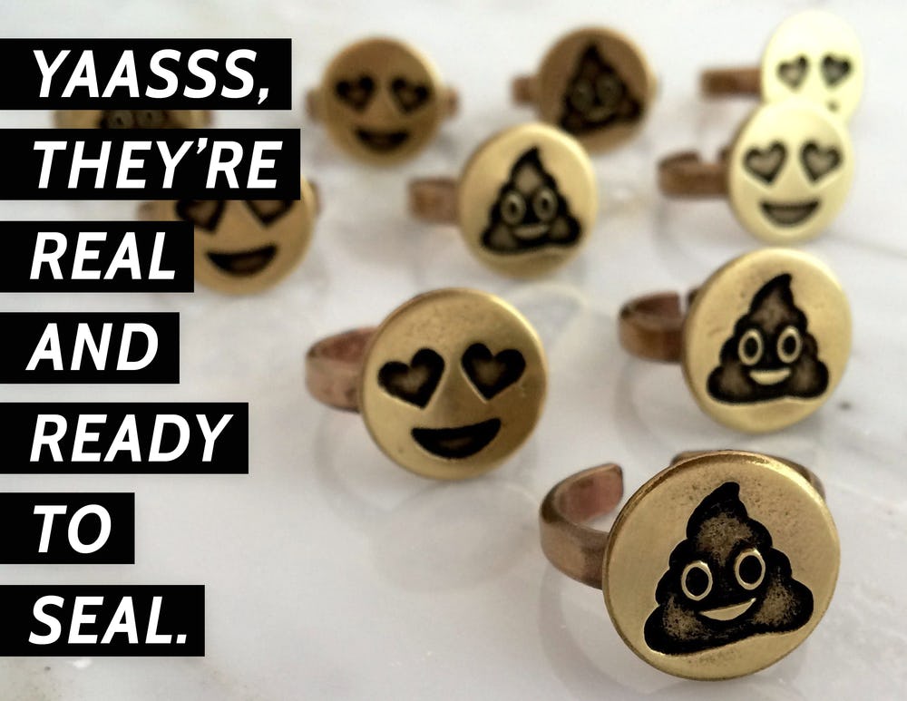 'Sealmoji' Sealing Wax Emoji Rings Let You Seal Your Handwritten ...