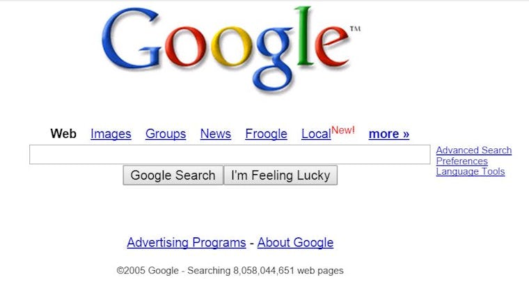 What Did Google Used To Look Like? A Visual History Of Everyone's ...