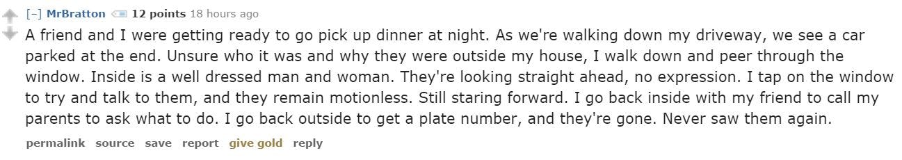 14 Creepy, Real Life Stories From Reddit (Because You Weren't Planning ...