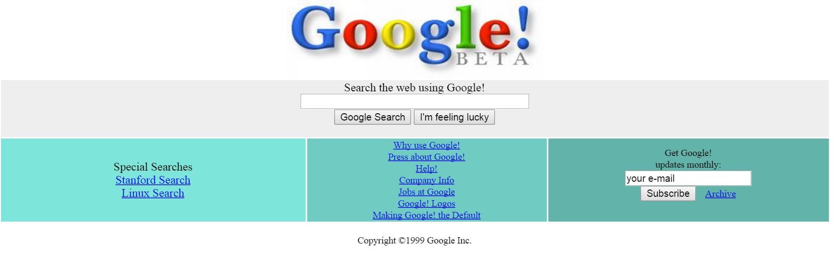 What Did Google Used To Look Like? A Visual History Of Everyone's ...