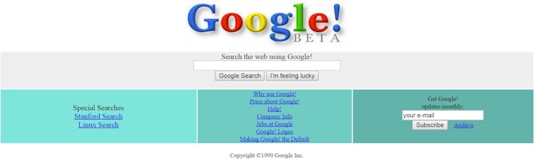 What Did Google Used To Look Like? A Visual History Of Everyone's ...