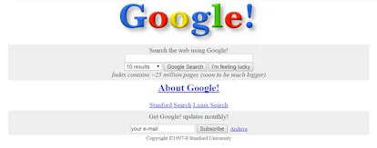 What Did Google Used To Look Like? A Visual History Of Everyone's ...
