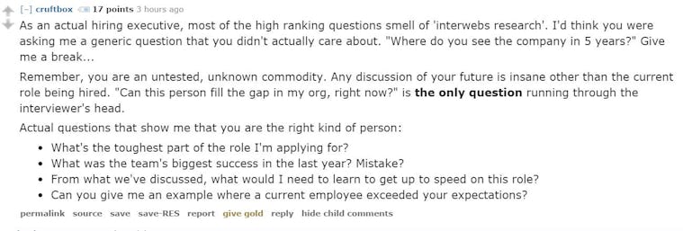 12 Questions To Ask At The End Of A Job Interview, According To Reddit