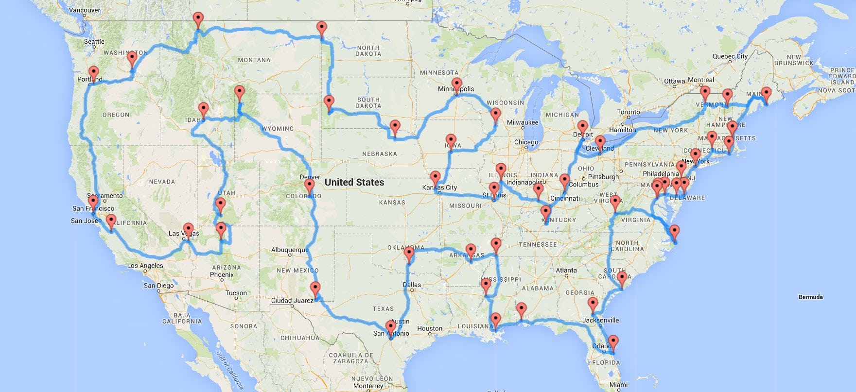 The Ultimate Road Trip Route Through The United States Is Here, Thanks ...