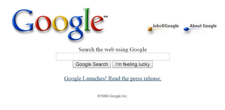 What Did Google Used To Look Like? A Visual History Of Everyone's ...