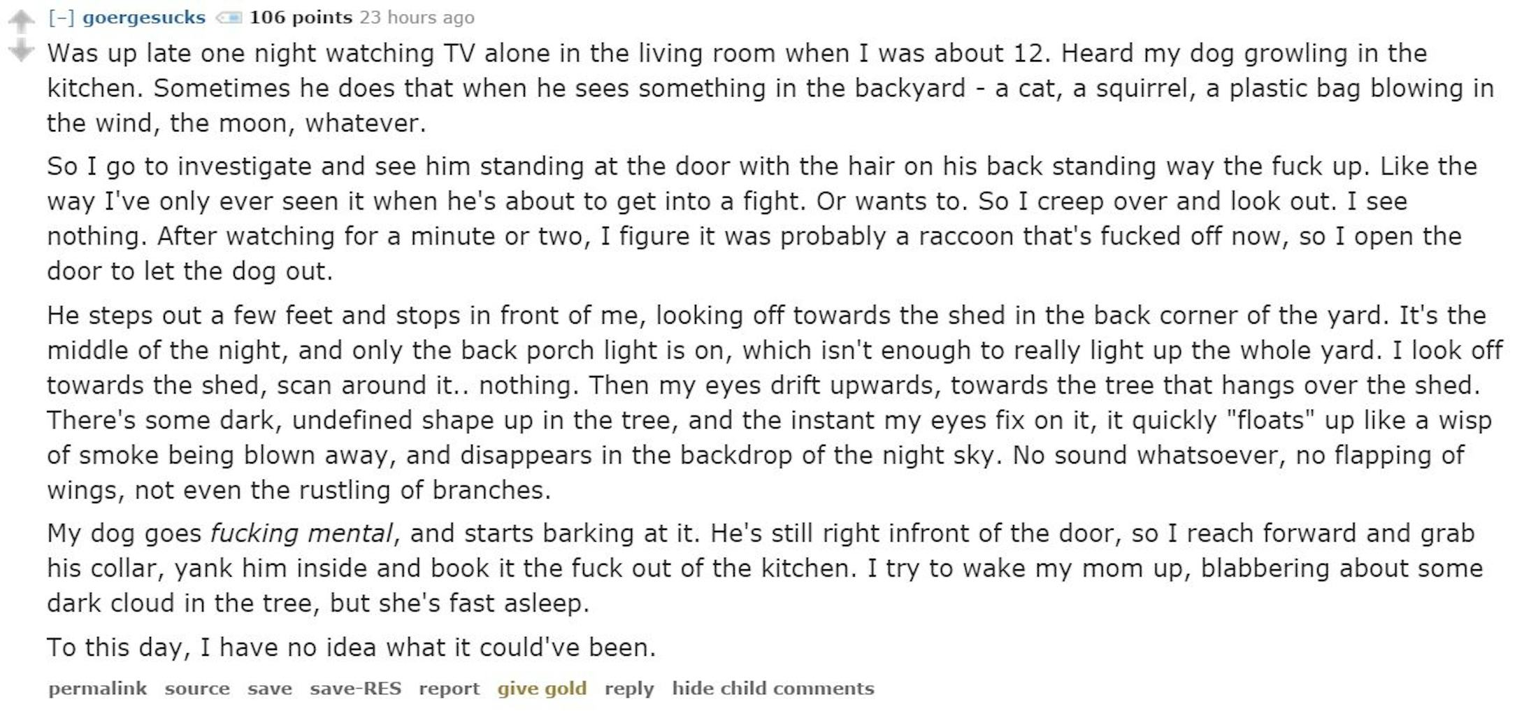 14 Creepy, Real Life Stories From Reddit (Because You Weren't Planning ...