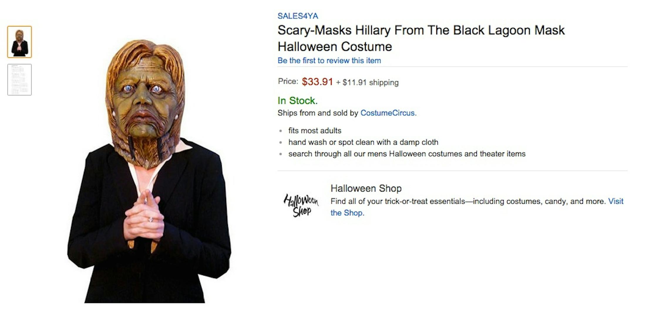 Cheap Hillary Clinton Masks For Halloween That Will Be Great For The ...