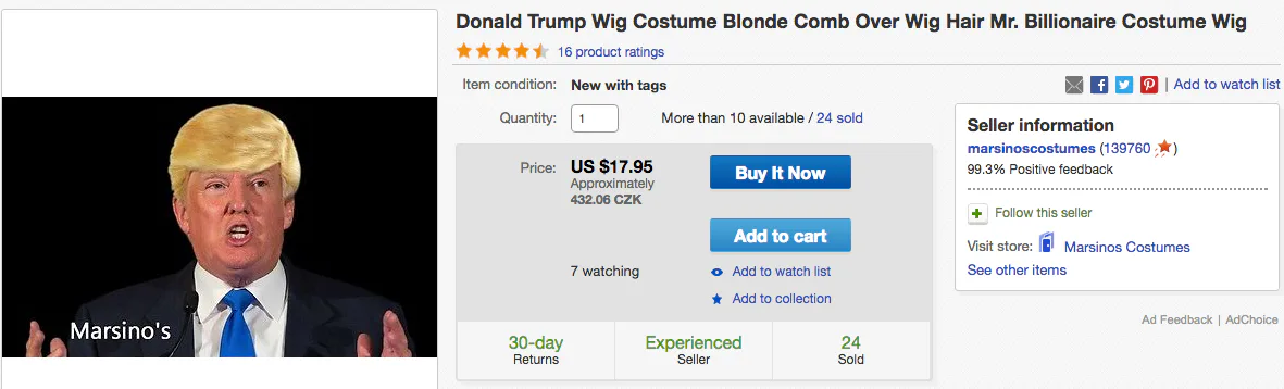 11 Donald Trump Wigs For Halloween To Spook Your Friends With