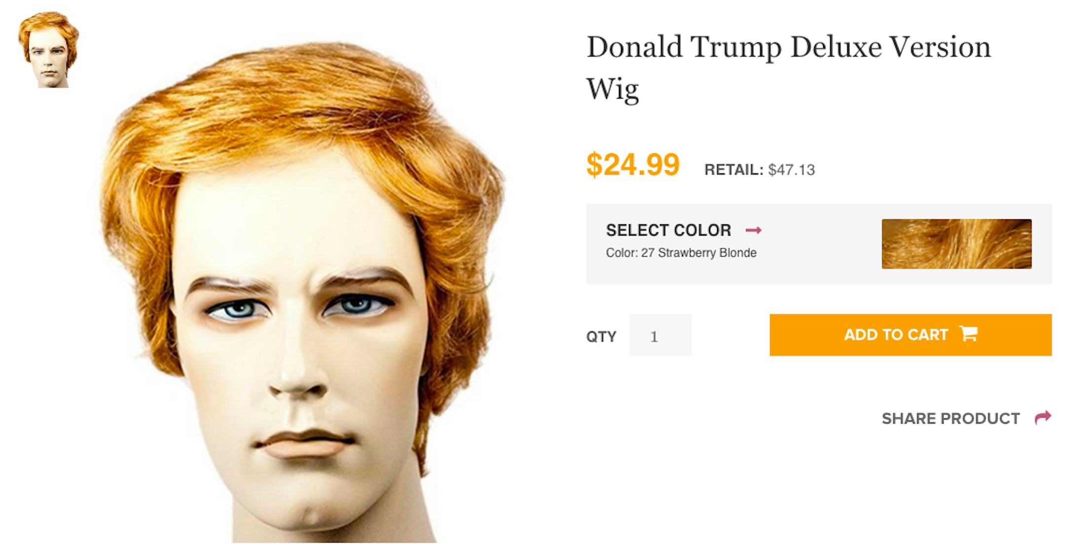 11 Donald Trump Wigs For Halloween To Spook Your Friends With