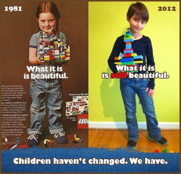 Little Girl From 1981 Gender Neutral Lego Ad Tells the Story in Her Own ...