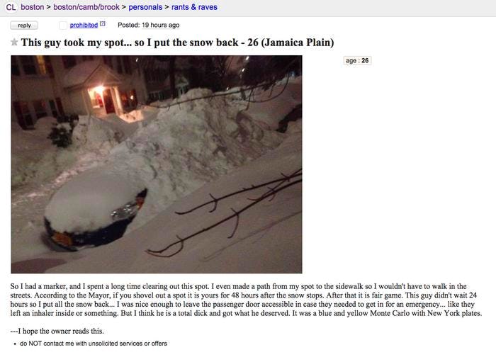 This Boston Man's Craigslist "Rant & Rave" Describes The Greatest ...