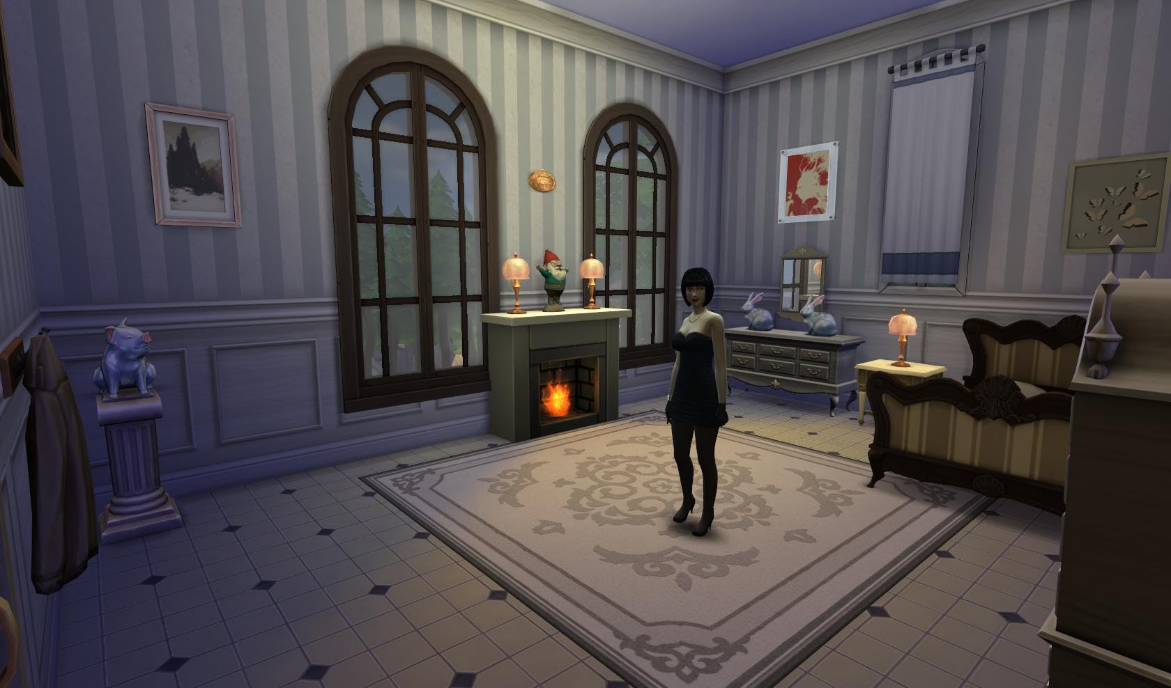 The "Clue" Mansion Designed In 'The Sims 4' Is The Creepiest Place You ...