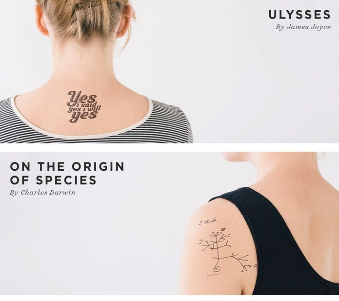 Iconic Literary Temporary Tattoos May Become a Reality, Thanks to a New ...