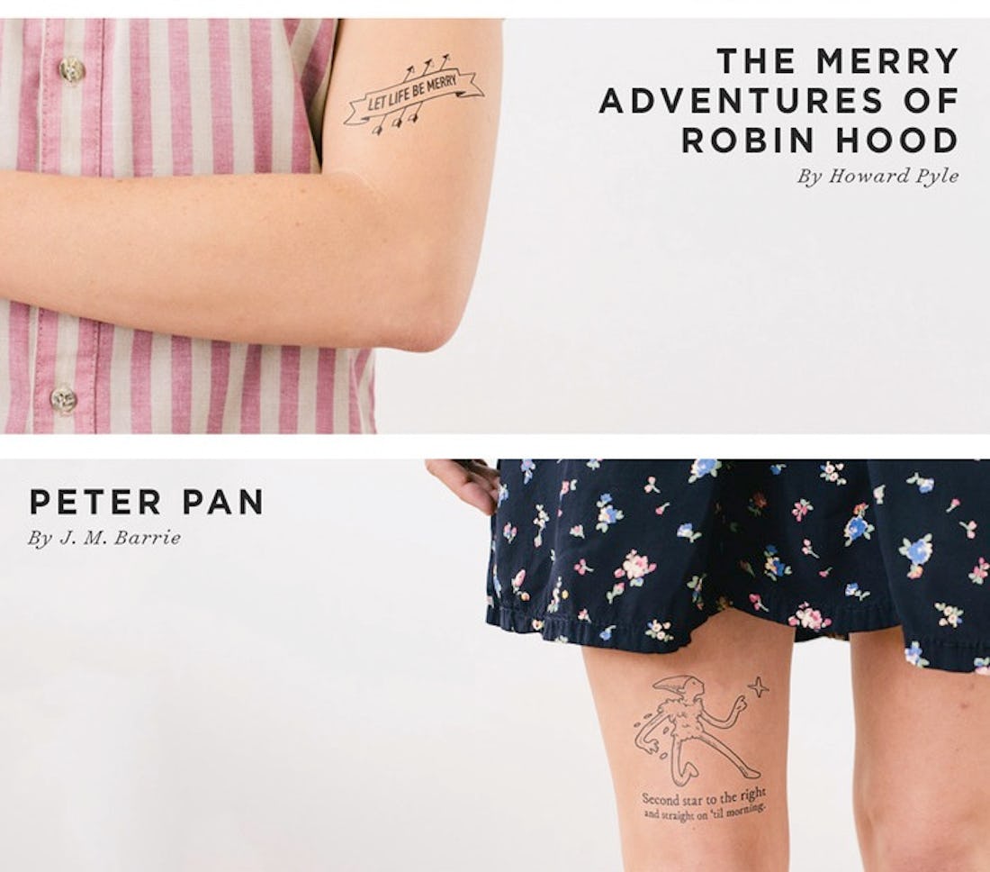 Iconic Literary Temporary Tattoos May Become a Reality, Thanks to a New ...