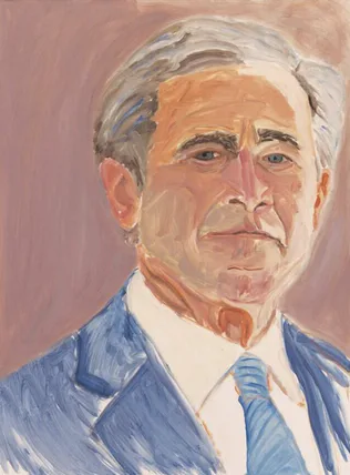 George W Bush Paintings Jay Leno