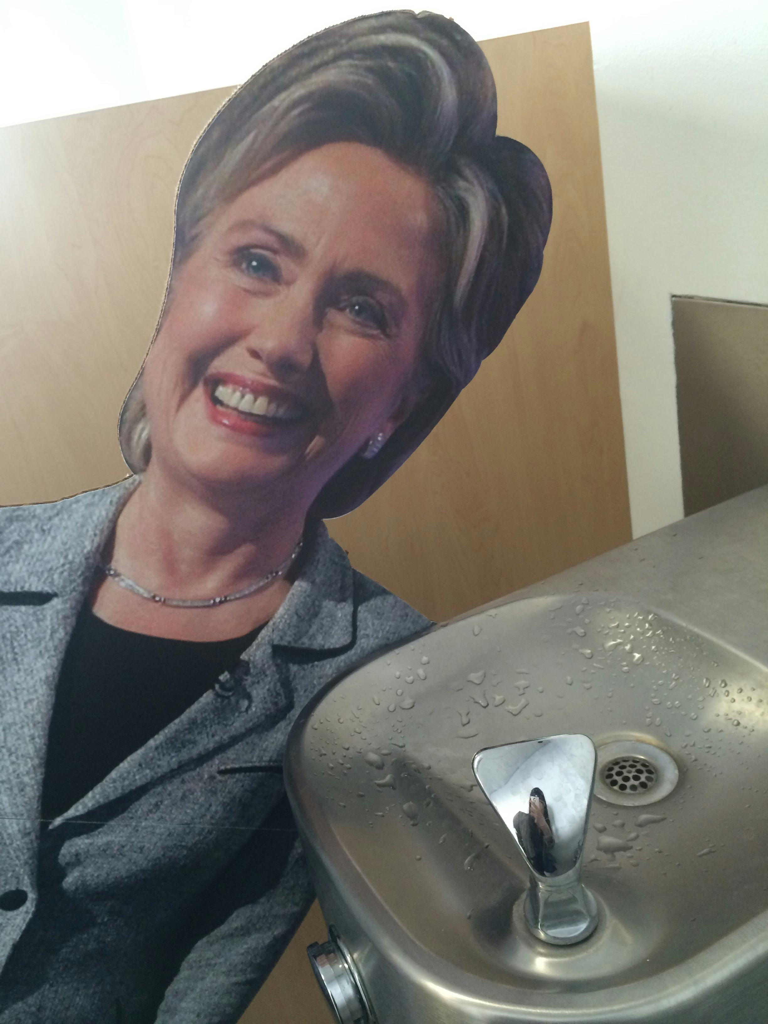 I Took A Life-Size Hillary Clinton Cardboard Cutout On Errands Around ...
