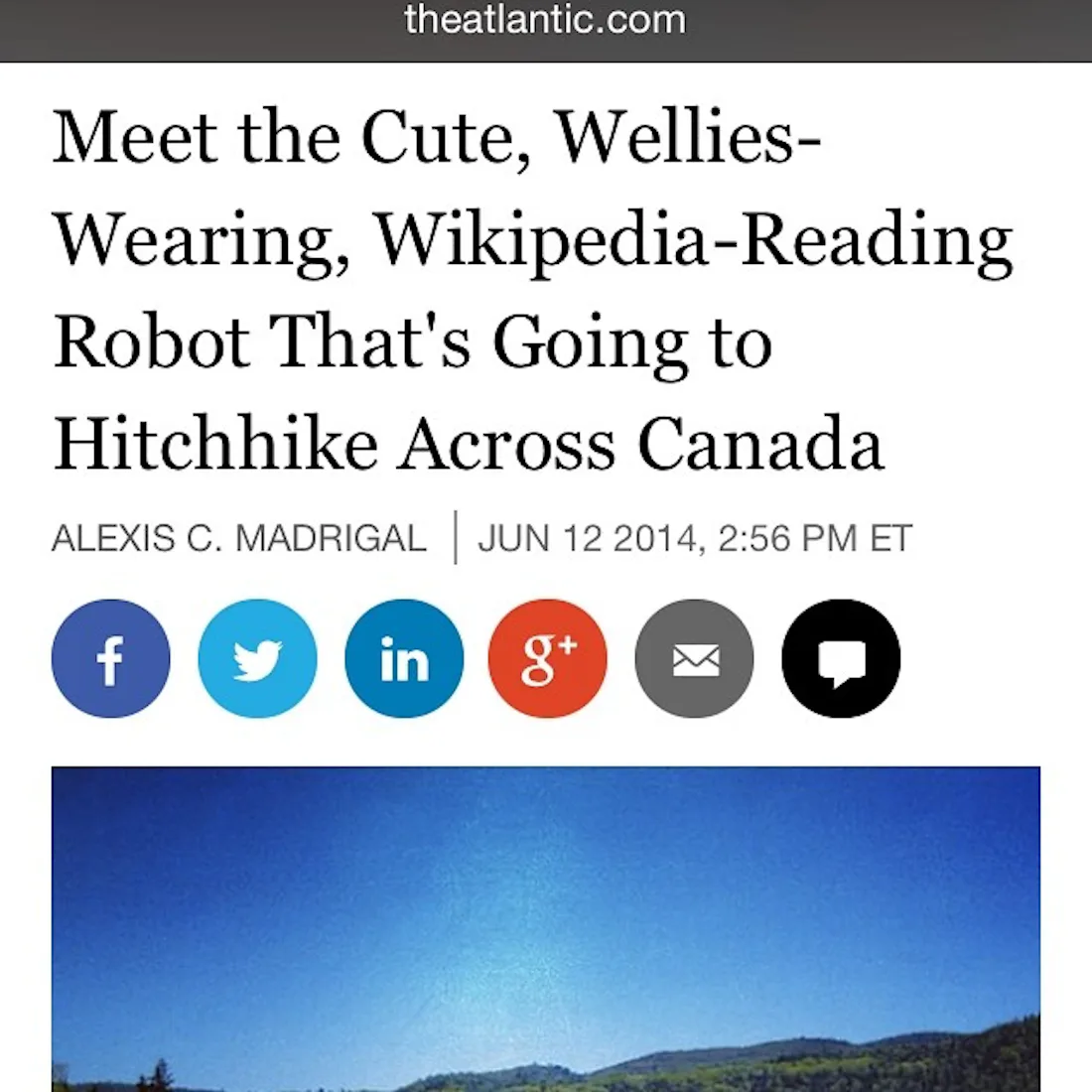 Meet hitchBOT, Canada's Adorable Walking, Talking, Hitchhiking Robot